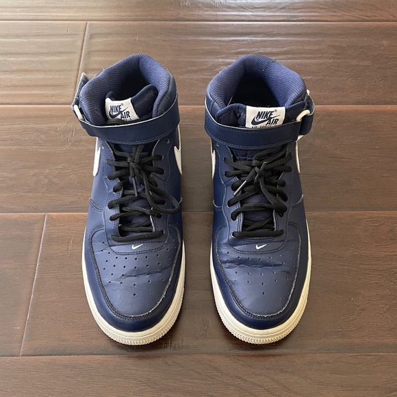 Nike | Shoes | Nike Af Air Force 1 Mid 7 Midnight Navy Blue Shoes ...